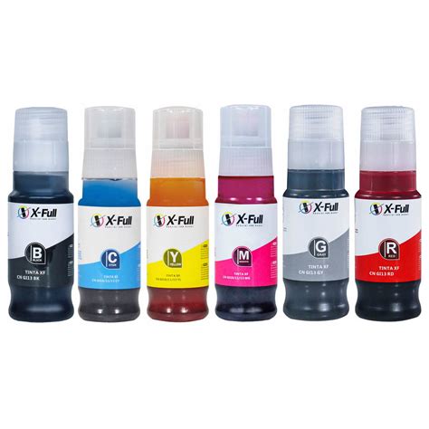 Kit Garrafa de Tinta Compatível para Canon GI13 GI 13 G510 G610 X Full