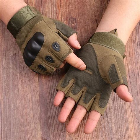Luvas De Pesca De Meio Dedo Masculino Ao Ar Livre Militar T Tico