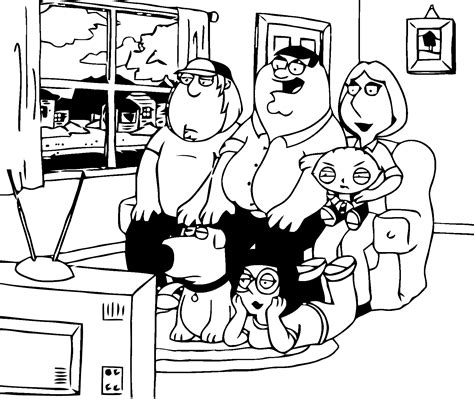 Coloriage Famille Personnages Dessin Colorier Coloriages