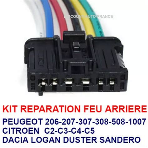 KIT DE RÉPARATION Faisceau Feu Arrière Citroën C2 C3 C5 Ph2 Neuf EUR 11