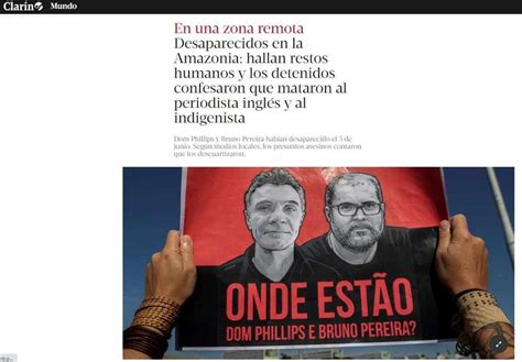 Imprensa Internacional Repercute Descoberta De Corpos Na Busca Por