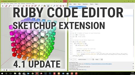 Ruby Code Editor SketchUp Extension Version 4 1 Update YouTube