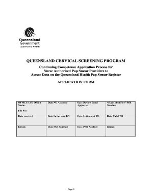Fillable Online Health Qld Gov Authorisation Continuing Competence