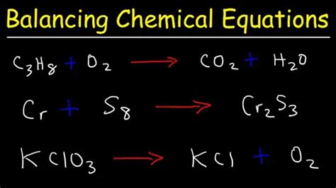 Balancing Chemical Equations How To Balance Using Chemical Equations
