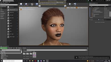 D Model Naked Realistic Female Game Ready Model Vr Ar Low Poly