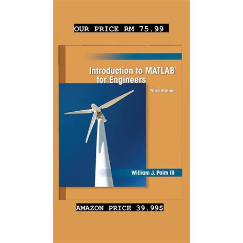 introduction to matlab for engineers 3rd edition by william palm author shopee malaysia