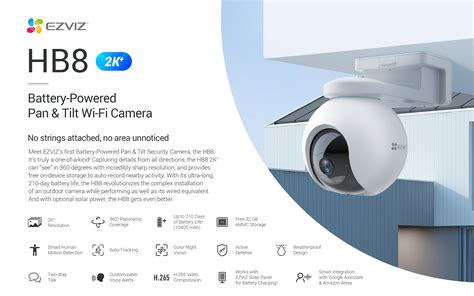 EZVIZ HB8 4MP Outdoor Battery Wi Fi Camera Jaymart