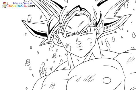 Coloriage Goku Ultra Instinct à imprimer