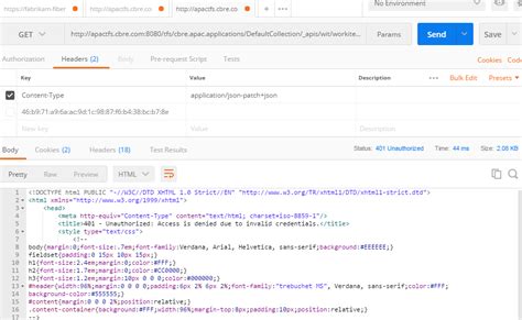 Visual Studio 401 Unauthorized Access Is Denied Due To Invalid