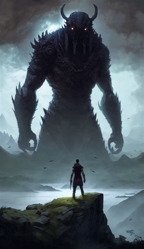 Giant S Vs Humans In Fantasy Creatures Art Fantasy Concept Art