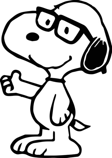 Imágenes de Snoopy para imprimir y colorear Colorear imágenes