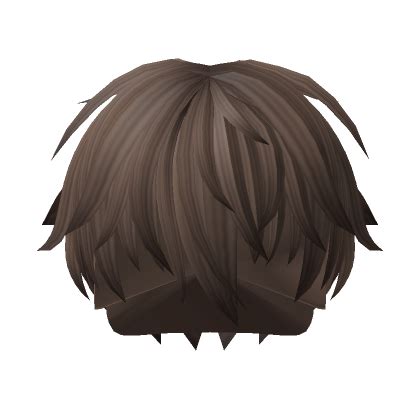 Brown Messy Fluffy Boy Hair Roblox