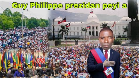 09 mai 2024 Se Konfime Guy Philippe prezidan pèp la pran dispozisyon