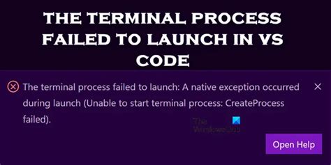 The Terminal Process Failed To Launch In Vs Code Trendradars