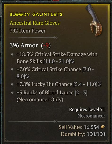 O Nice Necro Bone Spear Gloves Topic D Jsp