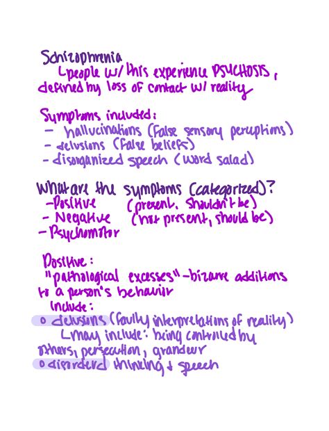 Schizophrenia Schizophrenia People W This Experience PSYCHOSIS