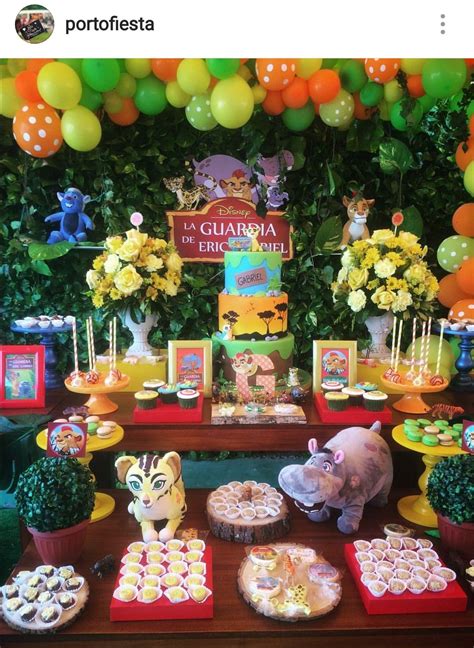 Lion Guard Theme Birthday Party Dessert Table And Decor Lion Guard