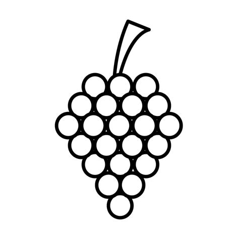 Dibujo De Uvas Para Colorear E Imprimir Dibujos Y Colores