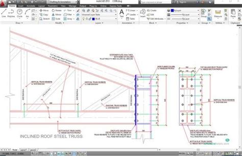 Steel Trusses Complete Set Of Details Steel Trusses Steel Roofing