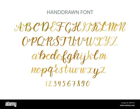 Handwritten Script Font Hand Drawn Brush Style Modern Calligraphy