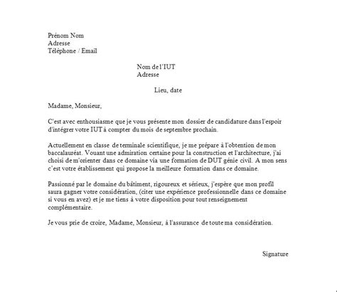 Structure lettre de motivation ingénieur laboite cv fr