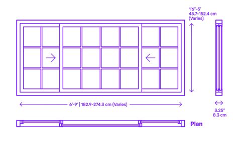 Sliding Window Panels Half Fixed Clear Dimensions Off