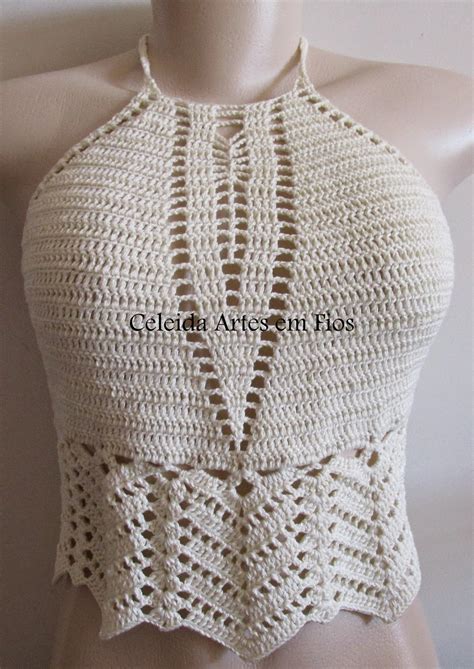 Cropped De Croche Grafico