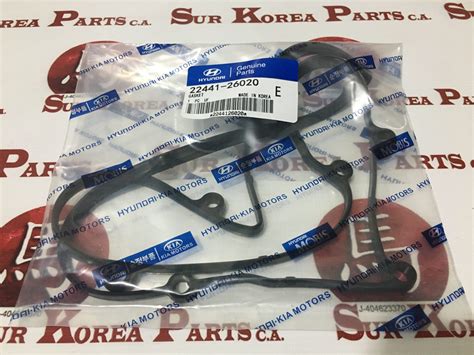 22441 26020 Empacadura Tapa Valvula Hyundai Getz Elantra 1 6 Fina Sur