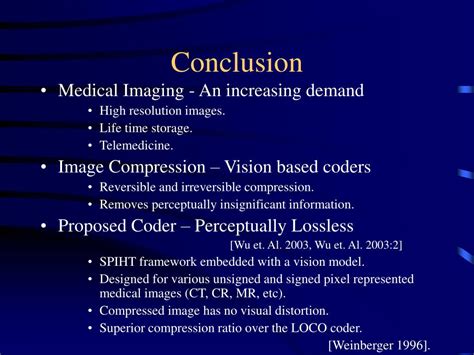 ppt visually lossless adaptive compression of medical images powerpoint presentation id 1432186