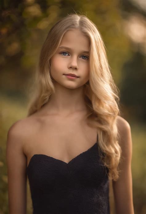 Portrait Of A Cute Year Old Teenage Girl With A Perfect Beautiful