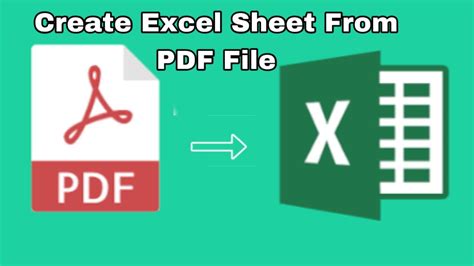 how to create an excel spreadsheet from a pdf file how to save an excel file as pdf tutorial