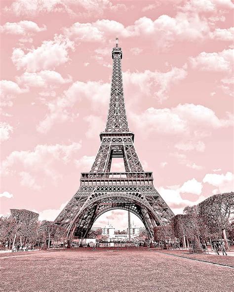 Eiffel Tower Black And Pink Paris Hd Phone Wallpaper Peakpx