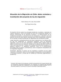 Situación de la Migración en Chile datos recientes y situaci 243