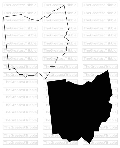 State Of Ohio Outline Vector At Vectorified Collection Of State