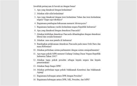 Kunci Jawaban PKN Kelas 9 SMP Halaman 94 Semester 2 Uji Kompetensi Bab