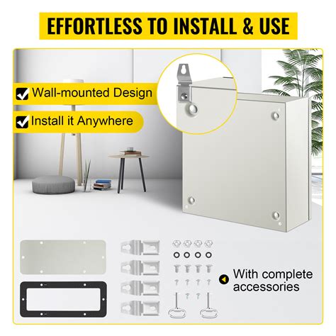 VEVOR Steel Electrical Box Electrical Enclosure Box 16x16x6 Carbon