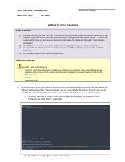 COSC 1436 Week 1 Lab Assignment Python Programming Course Hero