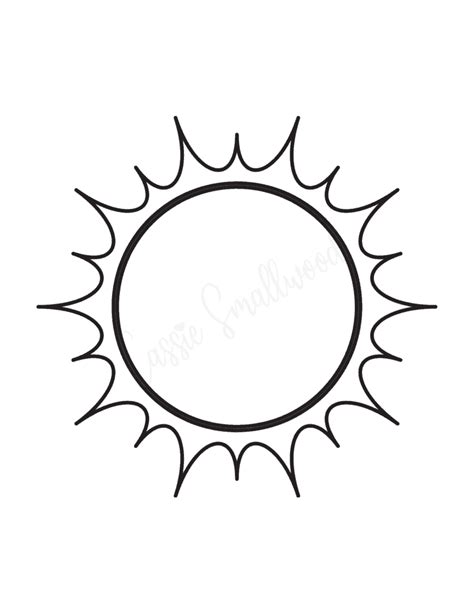 Free Printable Sun Template Free Printable