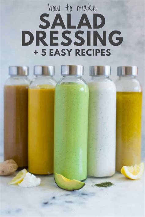 How To Make Homemade Salad Dressing 5 Healthy Salad Dressing Recipes