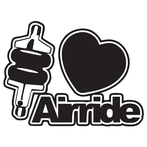I Love Airride Vis Alle Stickers Foliegejl Dk