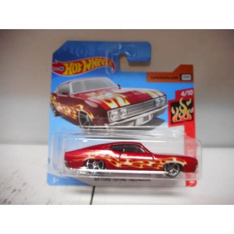 FORD TORINO TALLADEGA 1969 FLAMES 4 10 HOT WHEELS 1 64 BCN STOCK CARS