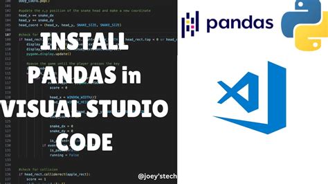 How To Install Pandas In Visual Studio Code Pythonprogramming Coding