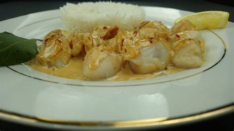 Noix De Saint Jacques Au Safran
