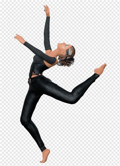 Muda Penari Modern Dance Gadis D Render Wanita Wanita Menari