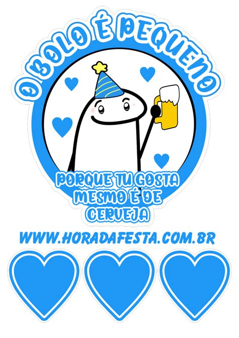 Topo de bolo para imprimir flork frase engraçada o bolo é pequeno