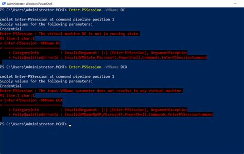 PowerShell Direct Troubleshooting Some Common Errors
