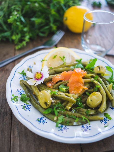 Salade haricots verts saumon fumé Recette facile
