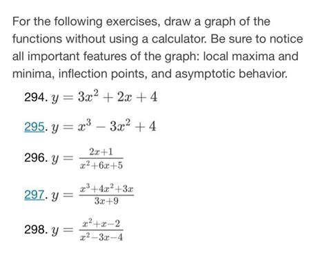 for the following exercises draw a graph of the