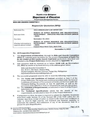 Fillable Online REQUEST FOR PROPOSAL Bid No RFP 22 23 067 Title Fax