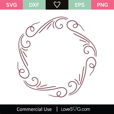 Monogram Frame Svg Cut File Lovesvg